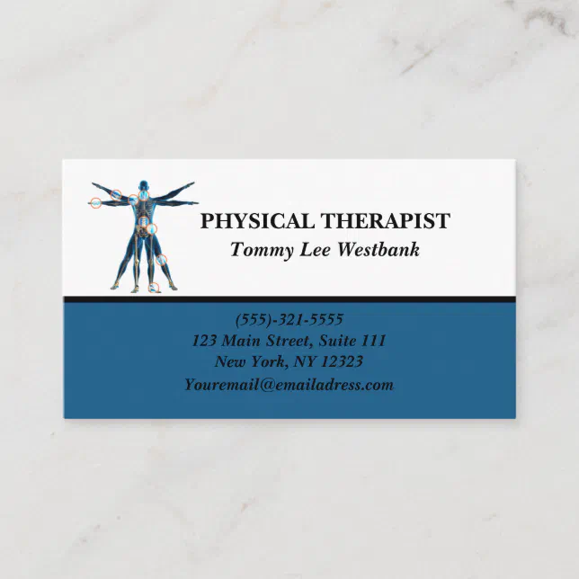 Physical Therapist Business Card | Zazzle