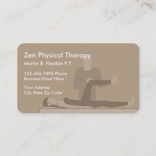 Physical Therapist Business Cards | Zazzle.com
