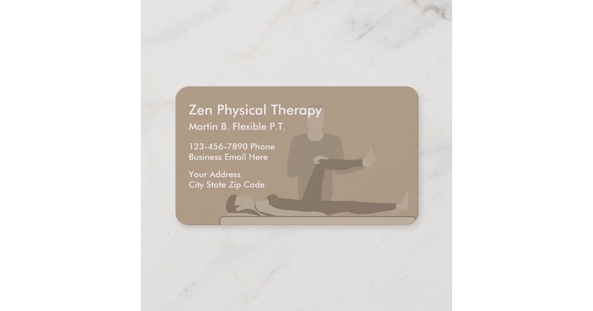 Physical Therapist Business Cards | Zazzle