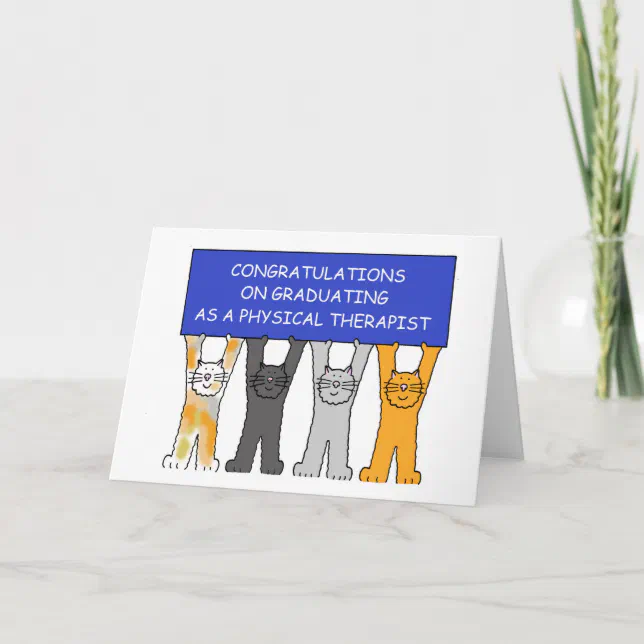 Physical Therapist Graduate Congratulations Card | Zazzle