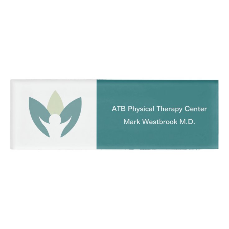 Physical Therapist Medical Name Tags | Zazzle