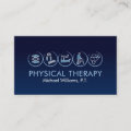 Physical therapist - Physiotherapy Business Card | Zazzle