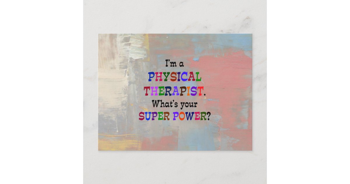 Physical Therapist Postcard | Zazzle