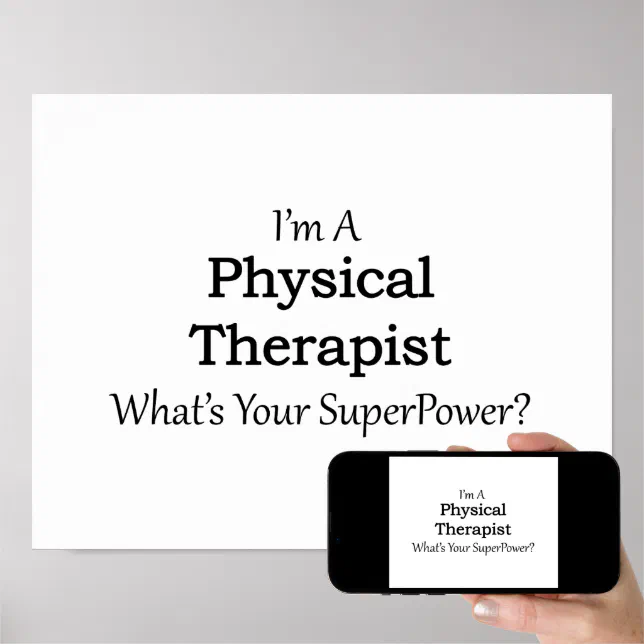 Physical Therapist Poster | Zazzle