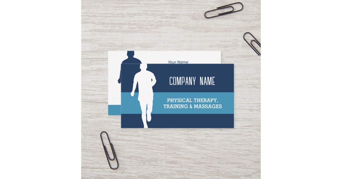 Physical Therapist PT business card template | Zazzle