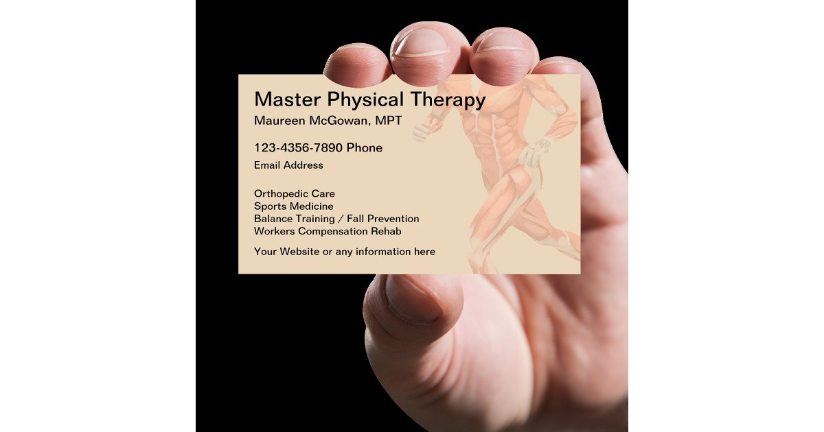 Physical Therapist Therapy Clinic Business Card | Zazzle