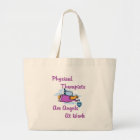Physical Therapy Tote Bag Whimsical PT Flowers | Zazzle.com