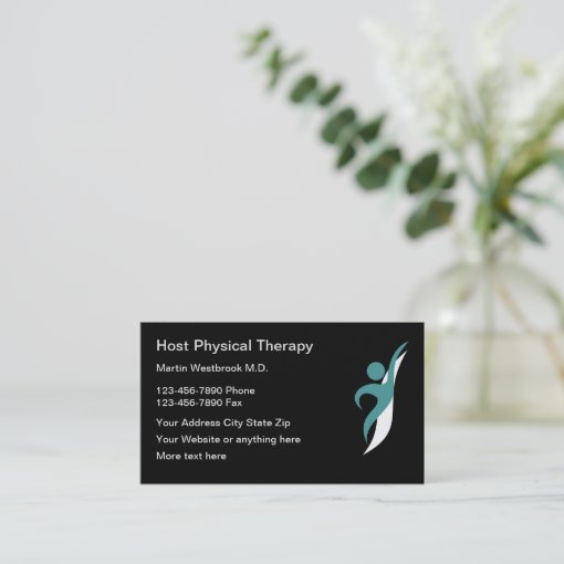 Physical Therapy And Rehabilitation Business Card | Zazzle