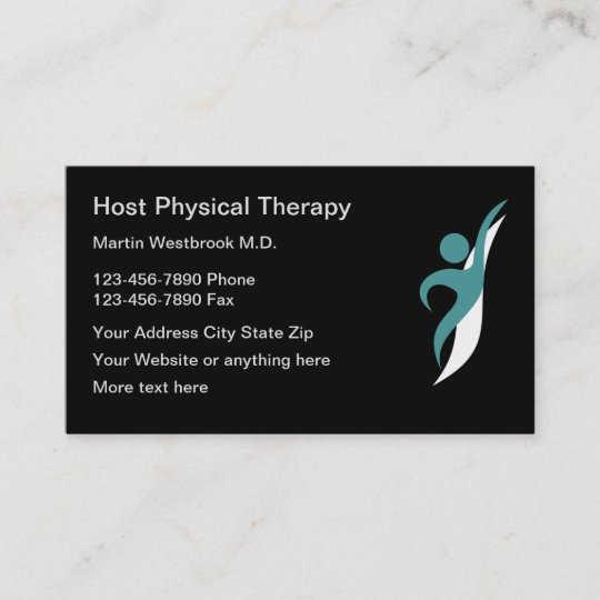 Physical Therapy And Rehabilitation Business Card | Zazzle.com