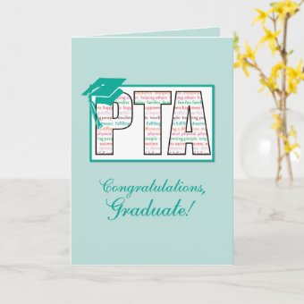 Physical Therapy Assistant Graduation Congrats Card | Zazzle