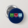 Physical Therapy Blue Button | Zazzle