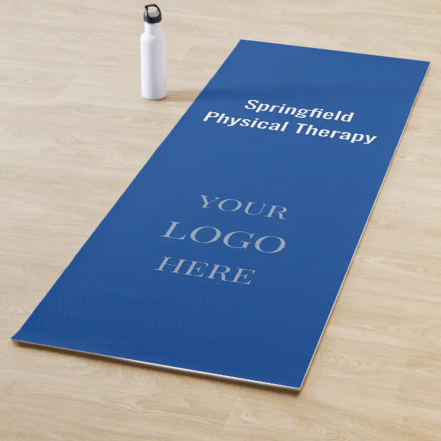 Physical Therapy Business Yoga Mat with logo | Zazzle