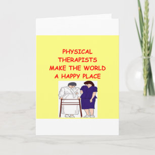 Funny Physical Therapist Cards | Zazzle