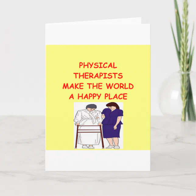 physical therapy card | Zazzle