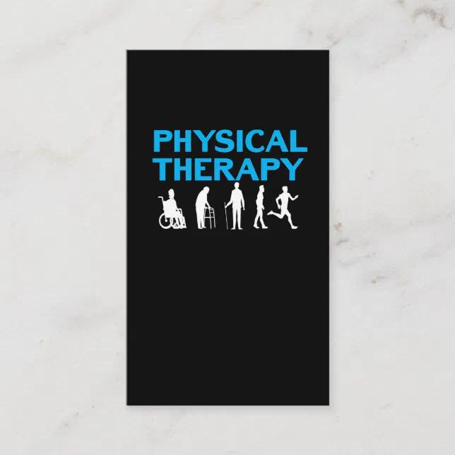 Physical Therapy Evolution Physiotherapy PT Business Card | Zazzle