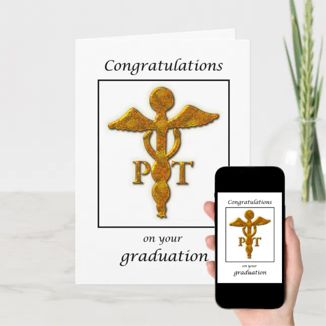 Physical Therapy Graduation Congratulations Card | Zazzle