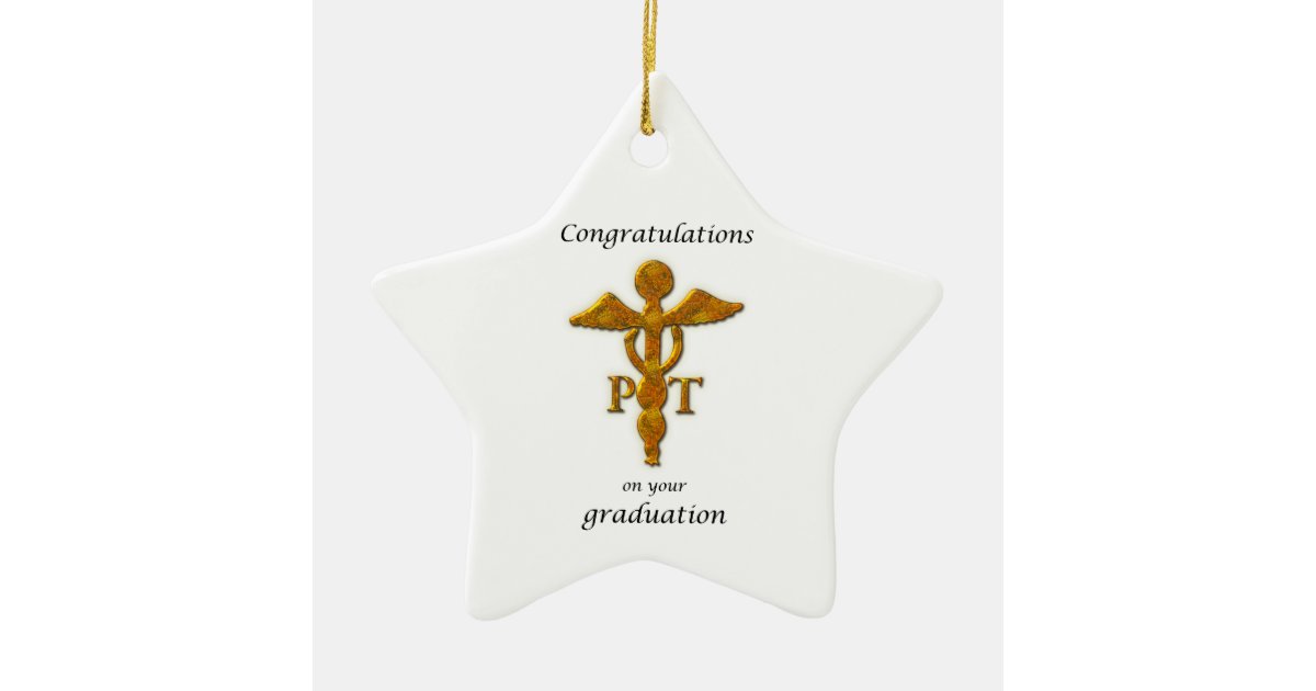 Physical Therapy Graduation Congratulations Ceramic Ornament | Zazzle