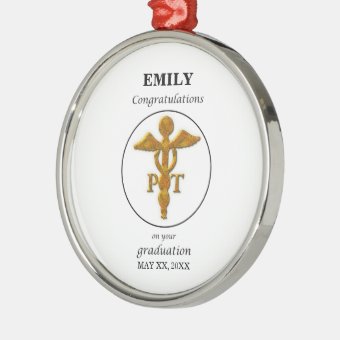 Physical Therapy Graduation Congratulations Metal Ornament | Zazzle
