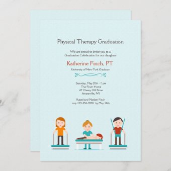 Physical Therapy Graduation Invitation | Zazzle