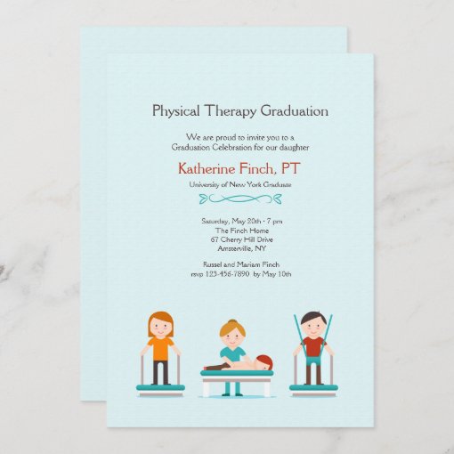 Physical Therapy Graduation Invitation | Zazzle