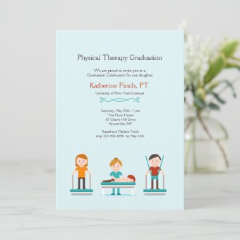 Physical Therapy Graduation Invitation | Zazzle