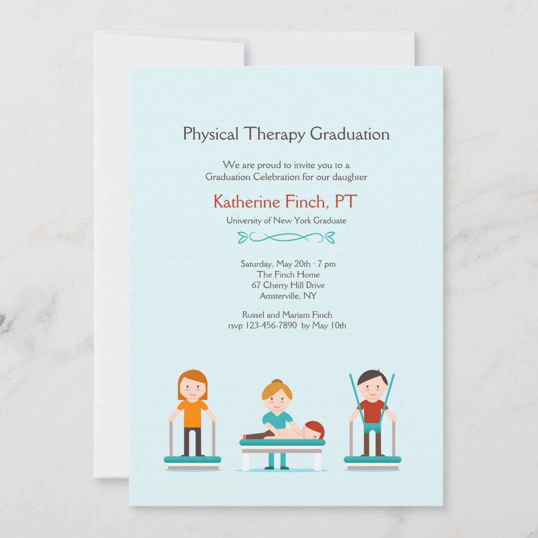 Physical Therapy Graduation Invitation | Zazzle