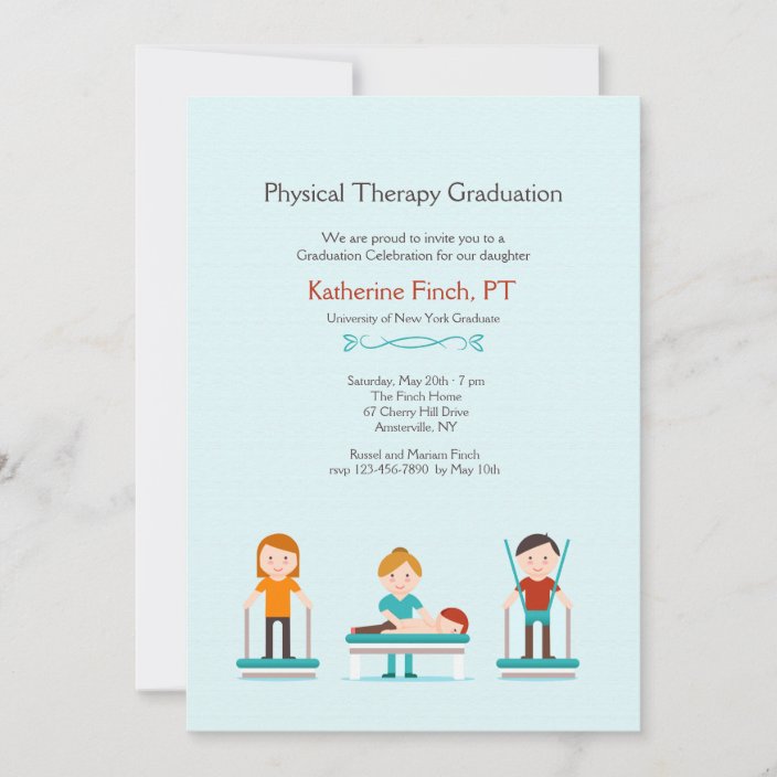 Physical Therapy Graduation Invitation | Zazzle.com