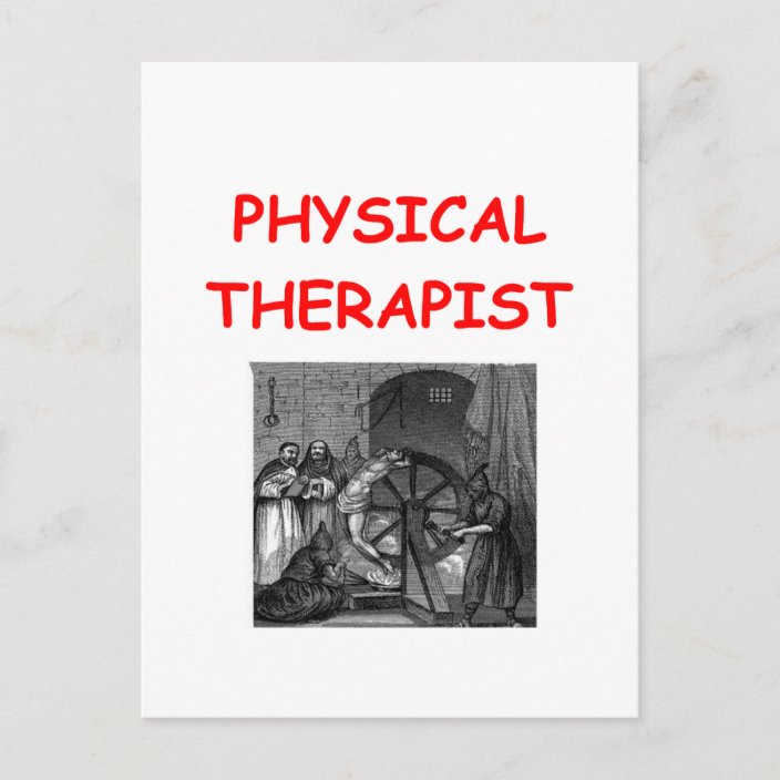 physical therapy postcard | Zazzle.com