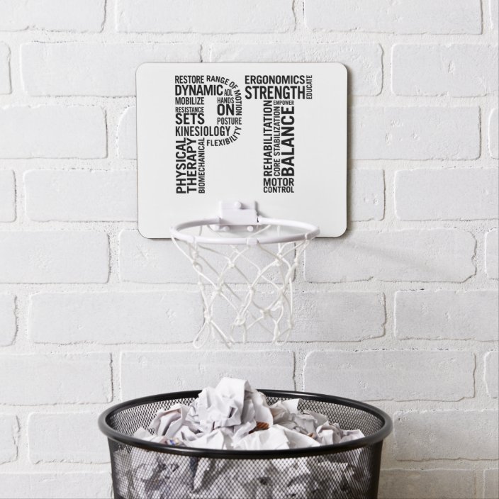 Physical Therapy PT Mini Basketball Hoop | Zazzle.com