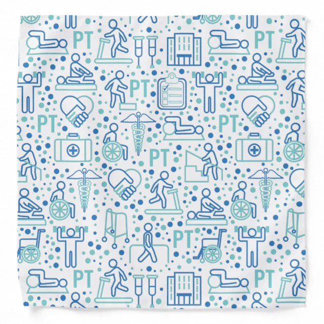 Physical Therapy PT Pattern Bandana | Zazzle