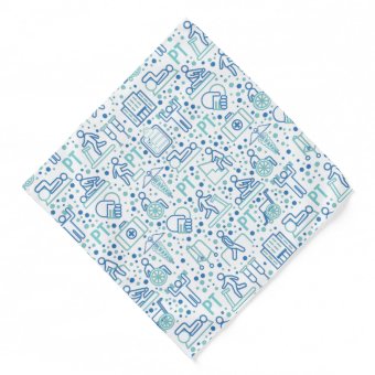 Physical Therapy PT Pattern Bandana | Zazzle