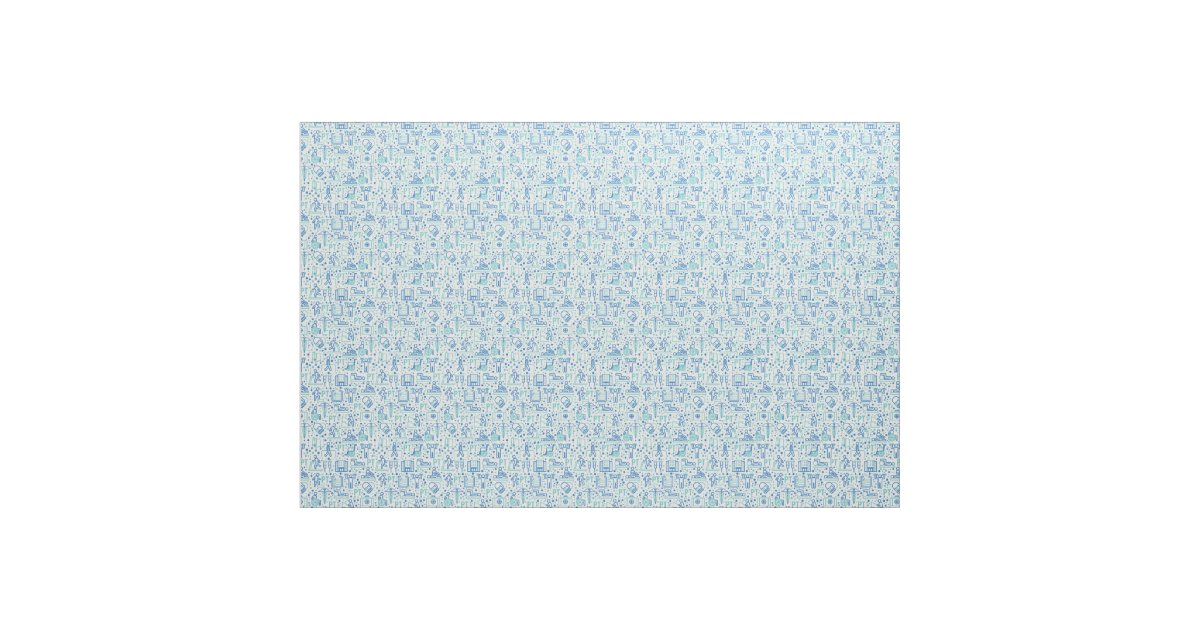 Physical Therapy PT Pattern Fabric | Zazzle