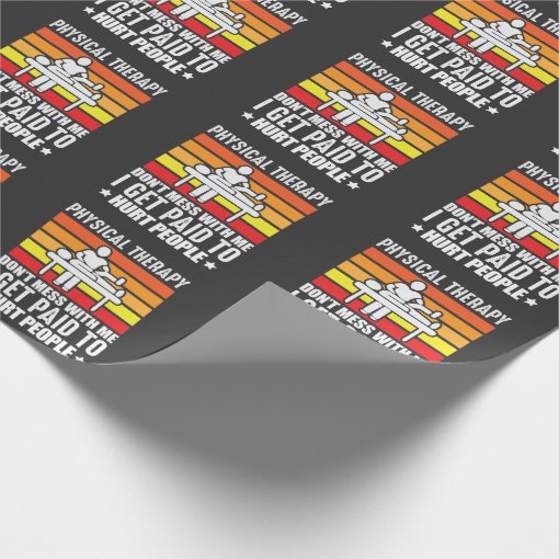 Physical Therapy PT physio massage assistant Wrapping Paper | Zazzle