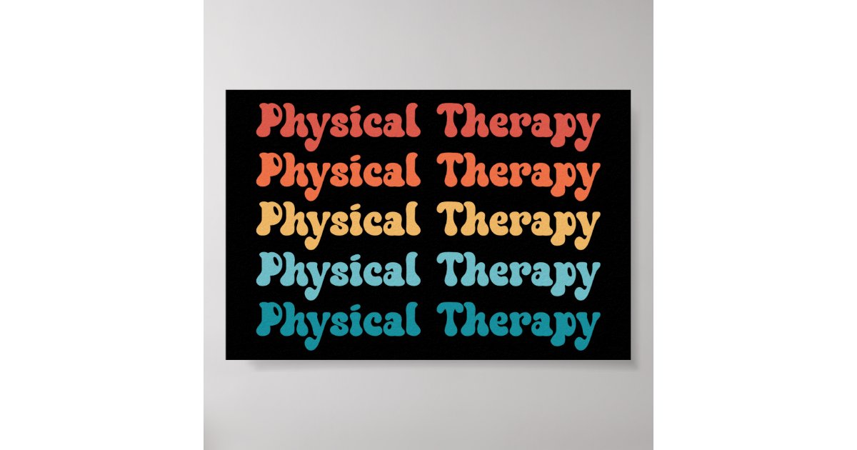Physical Therapy PT Retro PT Student Grad Poster | Zazzle