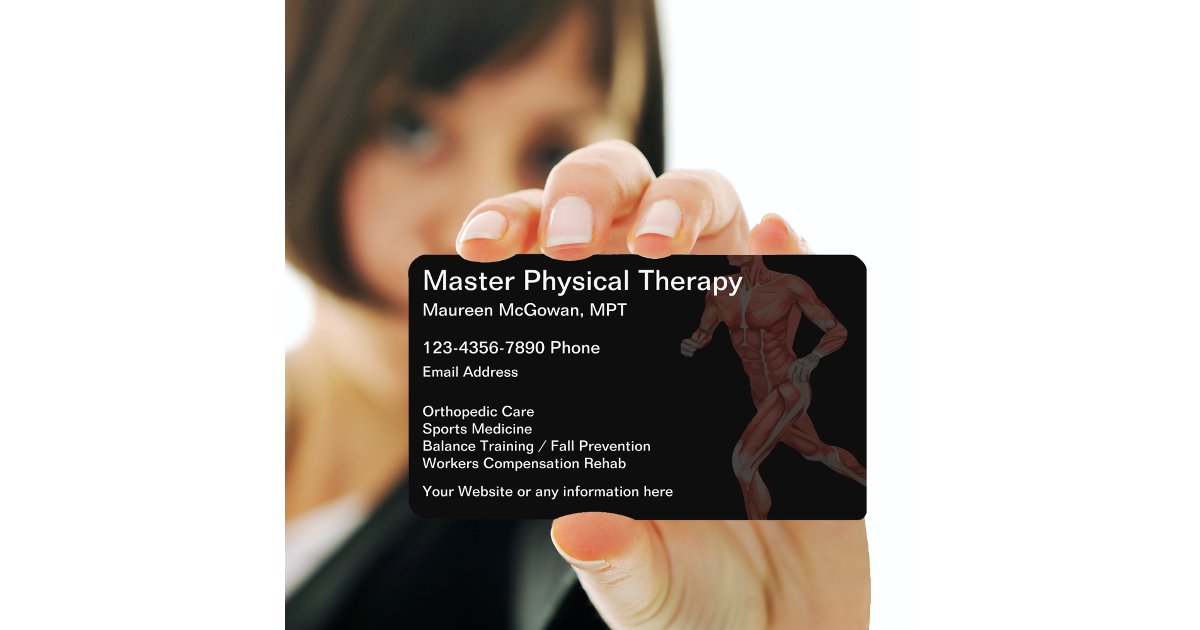 Physical Therapy Themed Business Card | Zazzle