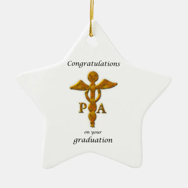 Physician Assistant Graduation Congratulations Ceramic Ornament | Zazzle