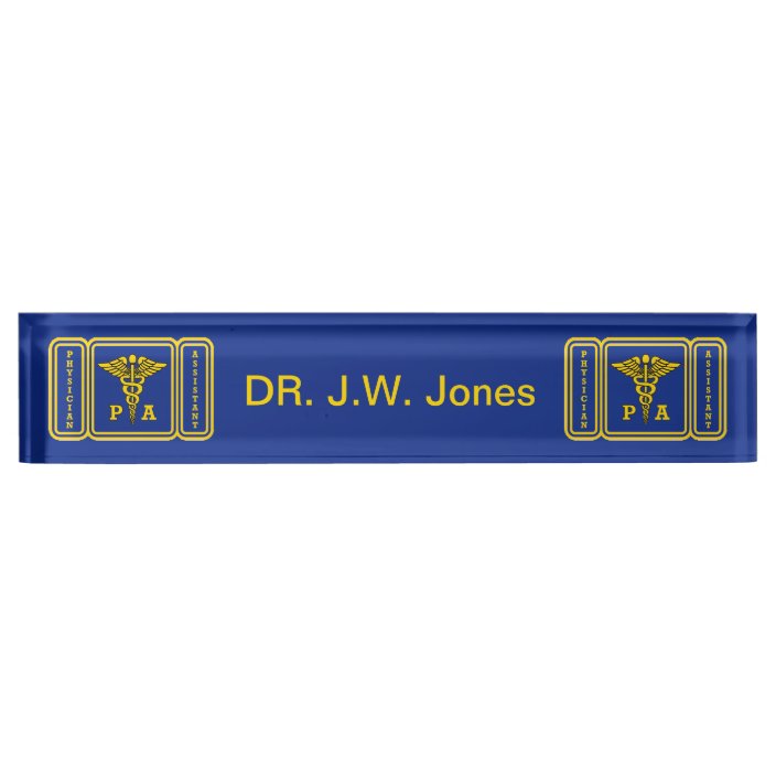 Physician Assistant Name Plate | Zazzle.com