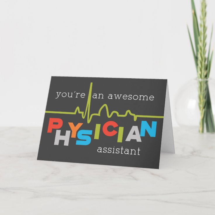Physician Assistant PA Week Awesome Card | Zazzle