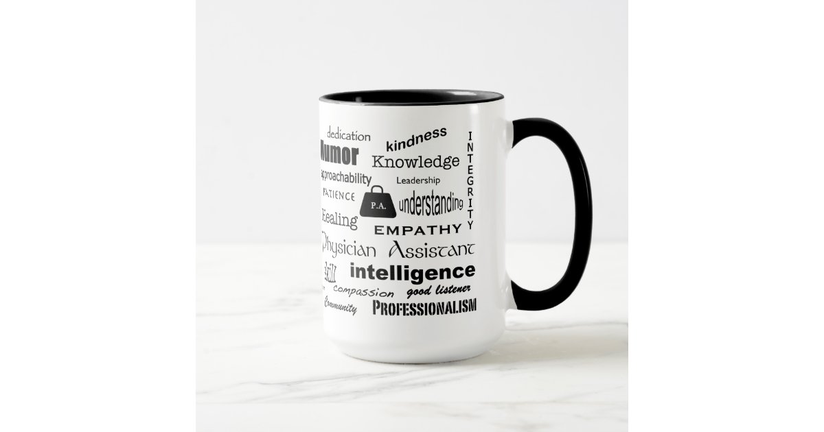 Physician Assistant-Word Cloud/Black Mug | Zazzle