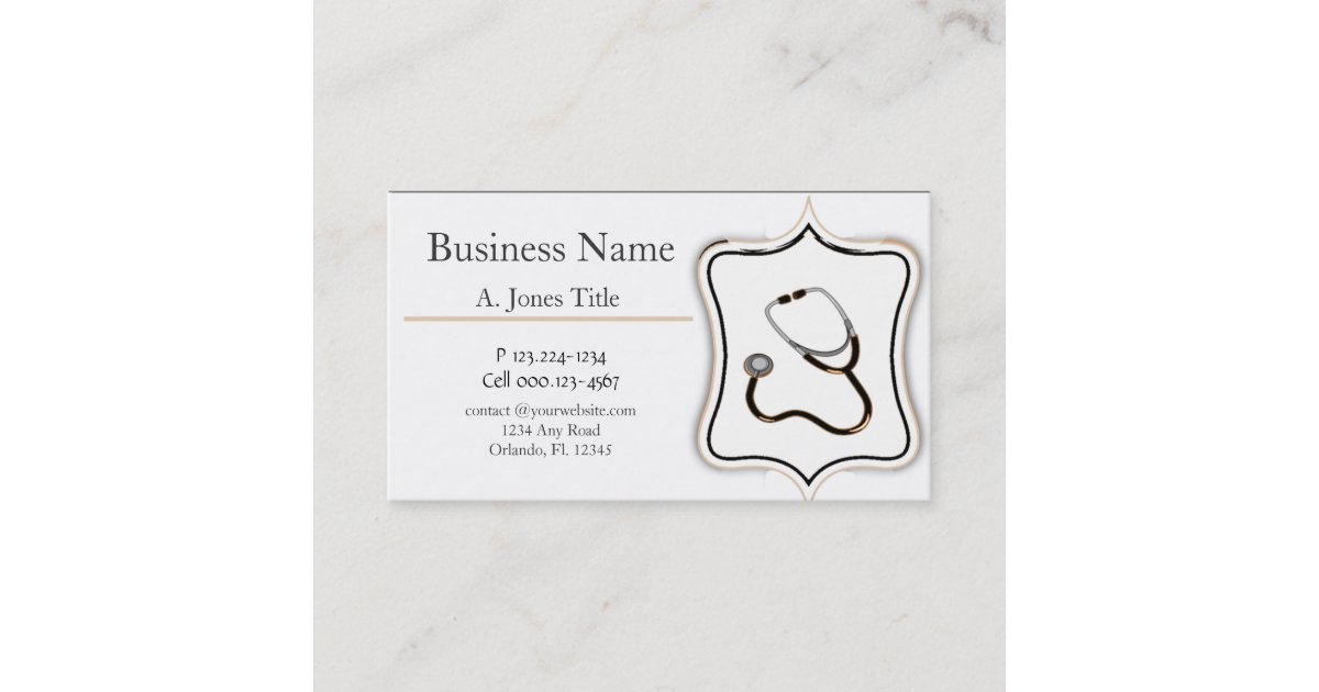 Physician Business Card | Zazzle.com