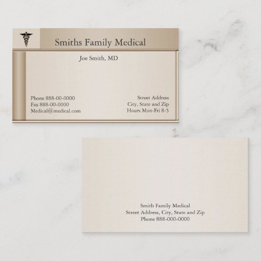 Physician Business Card | Zazzle