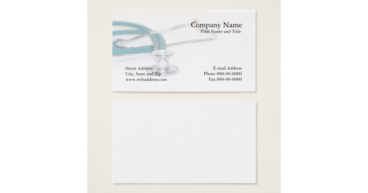 Physician Business Card | Zazzle.com