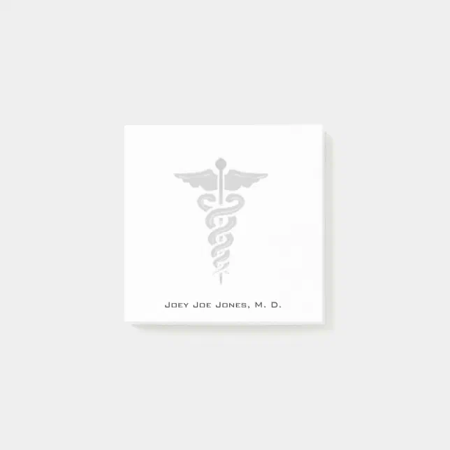 Physician Doctor Medical Symbol Post It Note | Zazzle