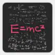 Physics and Math Formulas EMC2 Square Sticker | Zazzle