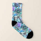 Physics and Math Symbols Geek Socks | Zazzle