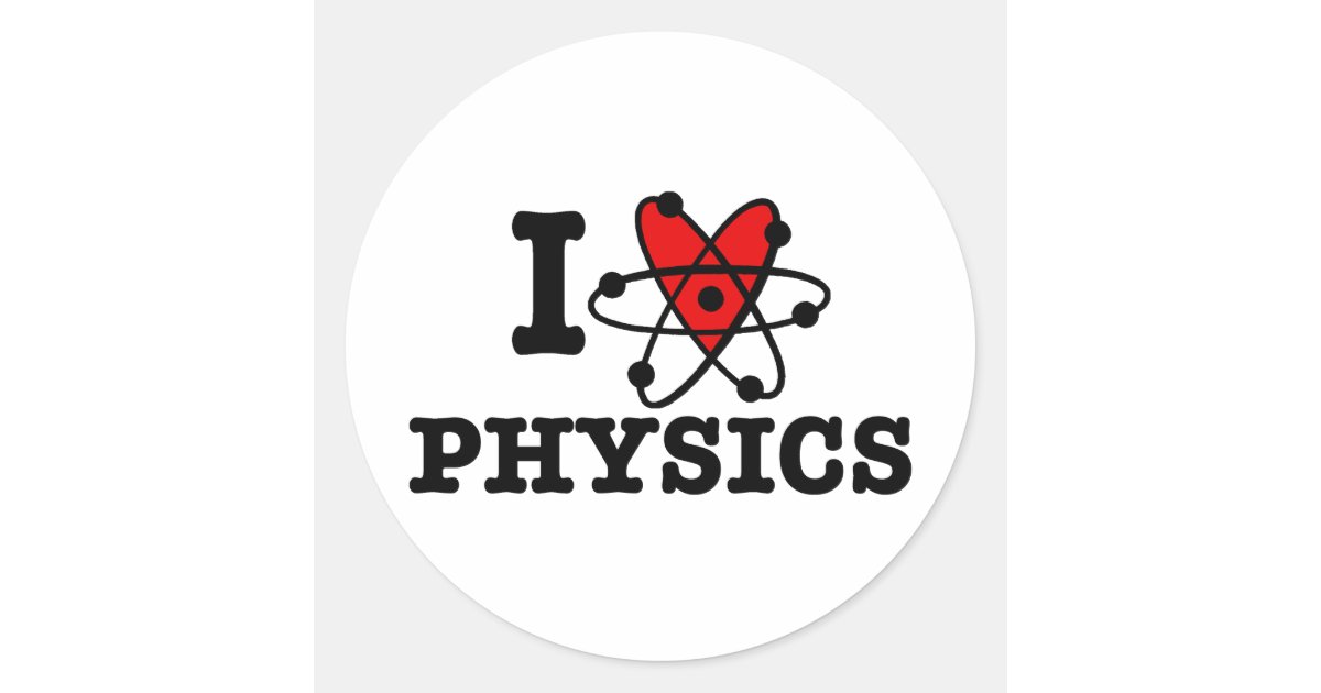 Physics Classic Round Sticker | Zazzle