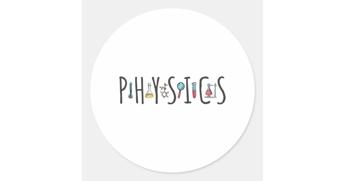 Physics Classic Round Sticker | Zazzle