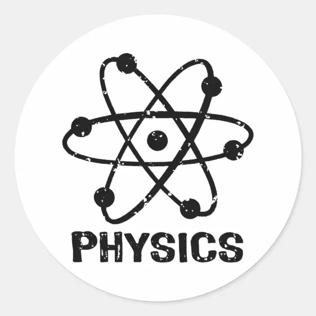 Physics Classic Round Sticker | Zazzle