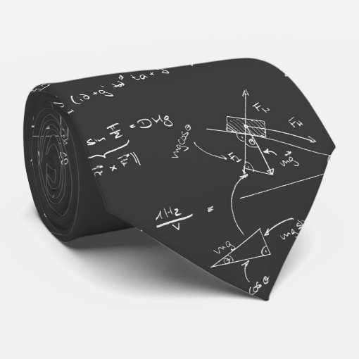 Physics diagrams and formulas neck tie | Zazzle