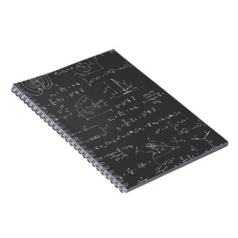 Physics diagrams and formulas notebook | Zazzle